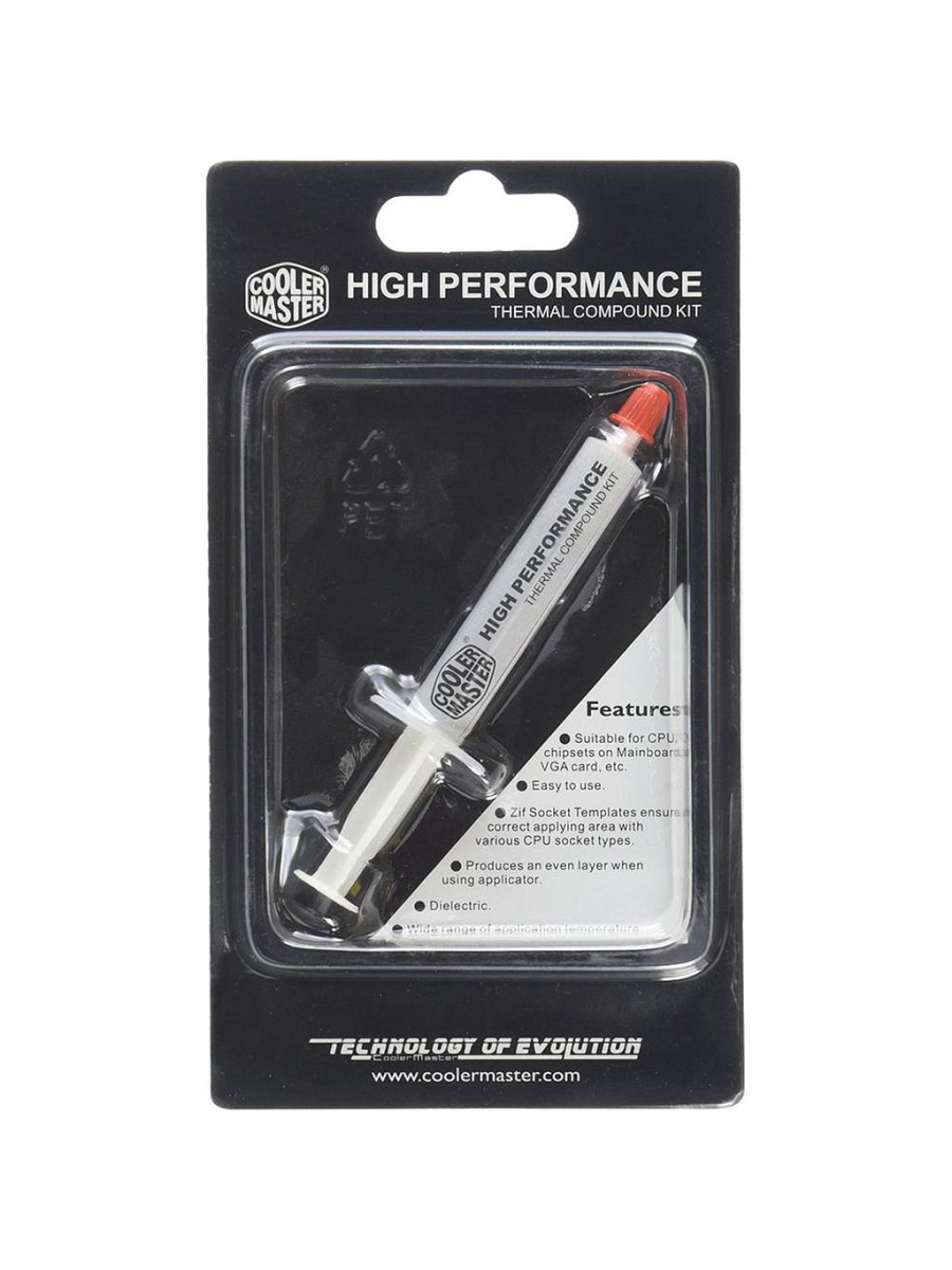 Cooler Master High Performance Thermal Compound Grease HTK-002-U1 ...